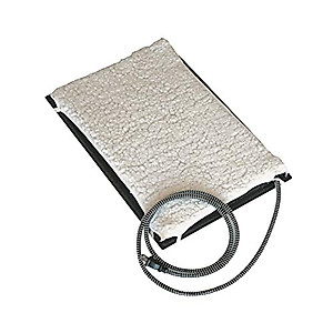 Farm Innovators Model HM-60S Small 13-Inch by 19-Inch Plastic Heated Pet Mat with Fleece Cover, 60-Watt