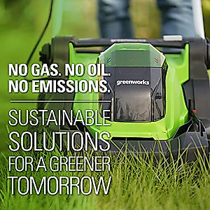 Greenworks 40V 17" (2-In-1) Push Lawn Mower, 4.0Ah Battery and Charger Included