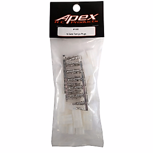 10 Pairs Tamiya Big Style Connector Plugs Unwired - Apex RC Products #1555
