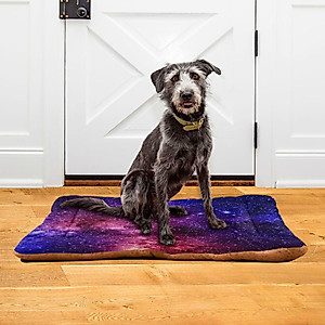 YETTASBIN Cgalaxy Crate Pet Bed, Portable Washable Dog Cat Mat, Soft Comfortable Pet Mattress with Non-Slip Bottom for Dogs Cats Sleeping, 36 x 24 Inch