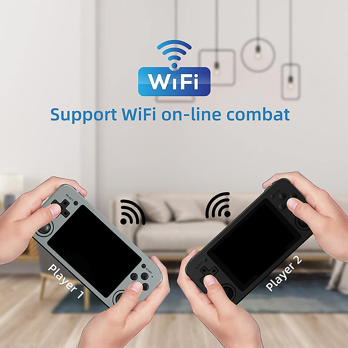 Petforu RG351M Metal Version Handheld Built-in 2534 Games Open Source Linux System Retro Console IPS Screen 3.5-Inch 64GB (Black)