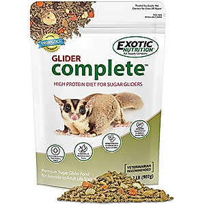 Glider Complete - Healthy High Protein Nutritionally Complete Staple Diet Sugar Glider Food (2 lb)