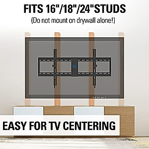 Mounting Dream TV Wall Mount for 42-86" TV, Tilting TV Mount with Level Adjustment Fits 16", 18", 24" Studs Easy for TV Centering, Wall Mount TV Bracket Max VESA 800x400mm, 120 LBS Loading, MD2263-XLK