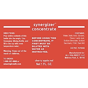 Amazing Breath Reorder Concentrates - 1 Month Supply - Cherry Apple Red (Formerly Red Apple)