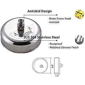 Little World Retractable Clothesline 304 Stainless Steel Durable with Heavy Duty Adjustable Rope Shower Clothes Line for Indoor and Outdoor (9.2FT Steel String)