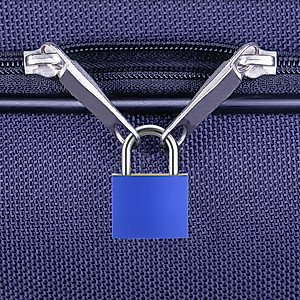 OljezziYa 10 Pcs Suitcase Locks with Keys, Small Padlock with Key, Luggage Padlocks, Mini Keyed Padlock for Travel Bags, School Gym Locker, Toolbox - 23mm (Colorful)