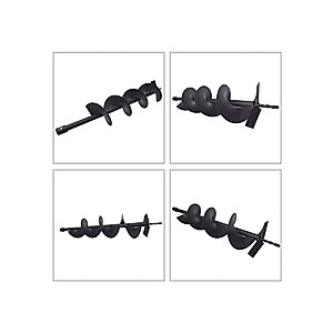 Auger Drill Bit for Planting Hole, 4" 6" 8" 10" 12" Bulb Bedding Digging Post Hole Planting Tool for 3/4" Shaft Auger