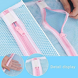 Delicates Laundry Bags, Wayzton Bra Mesh Wash Bag for Underwear, Lingerie, Bra, Pantyhose, Sock, Shoe, Use Automatic Locking Zipper, Travel Organizer Net Bags
