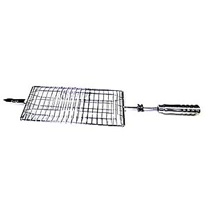 Oca-Brazil Fish & Vegetable Basket - Skewer for BBQ 28" - Professional Grade
