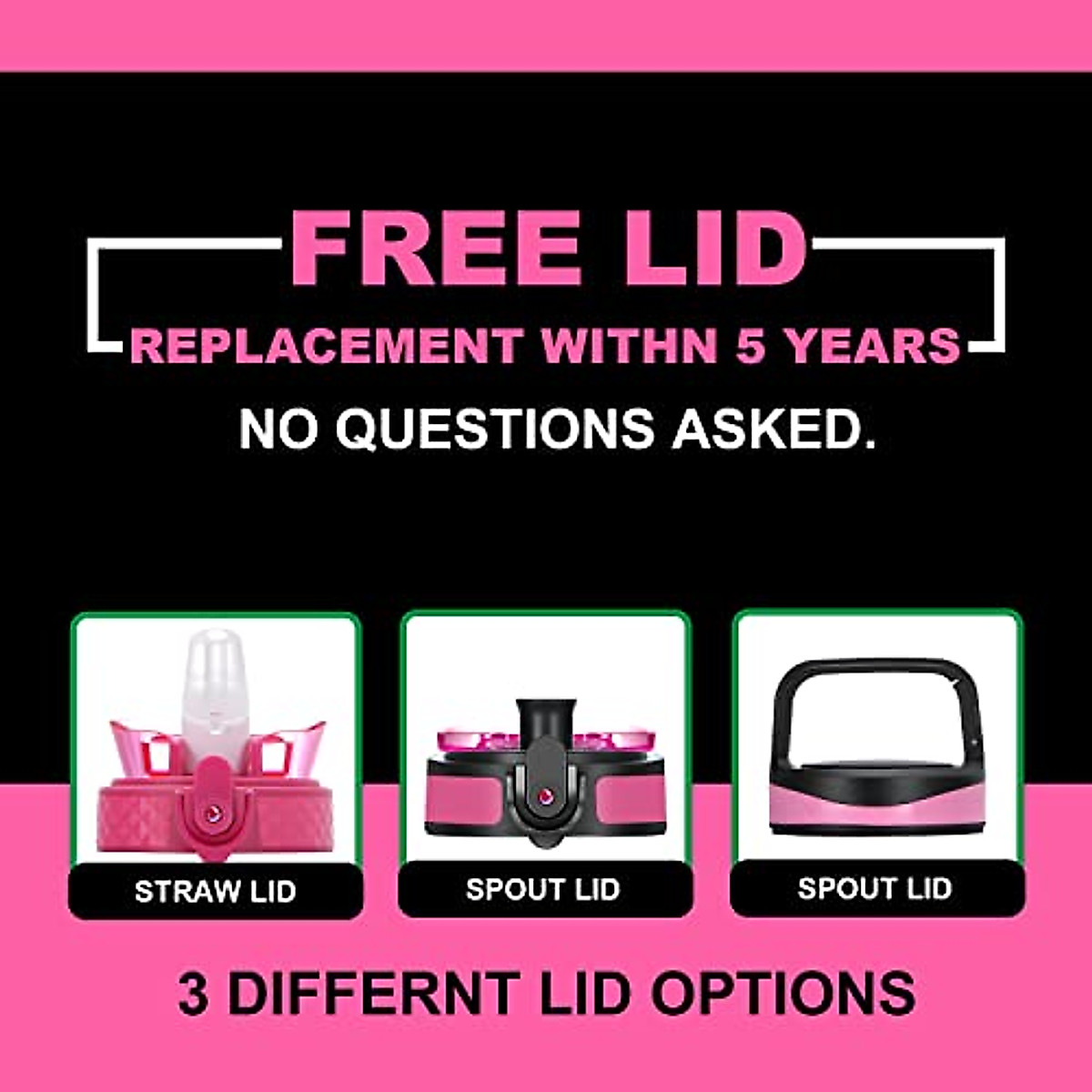 Oldley Insulated Water Bottle with Straw 32oz Stainless Steel Water Bottles with 3 lids Double-Wall Vacuum Thermal for Kids Adults School Sports,Ombre-Purple green