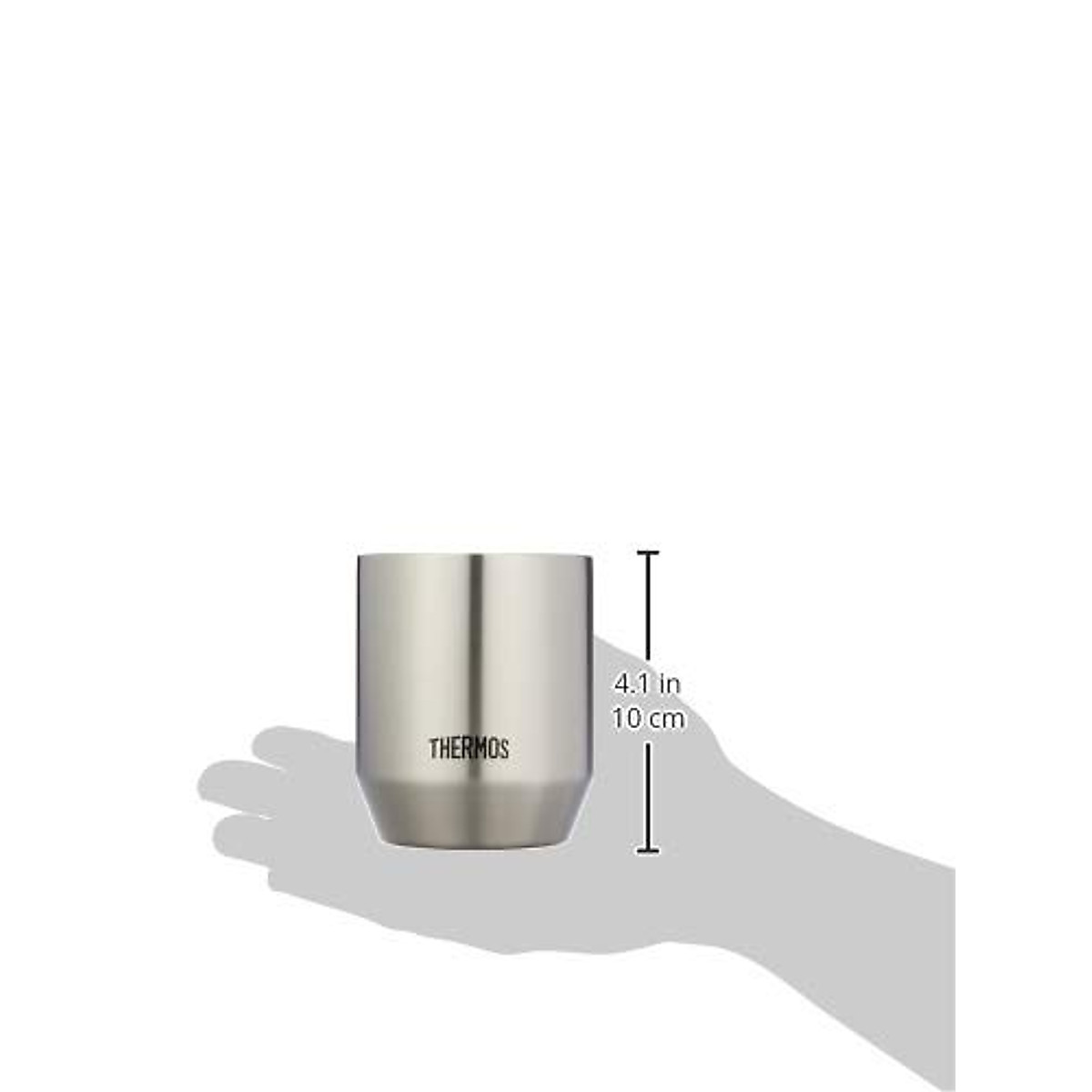 Thermos JDH-360P S Vacuum Insulated Cup, 12.2 fl oz (360 ml), Stainless Steel, Set of 2