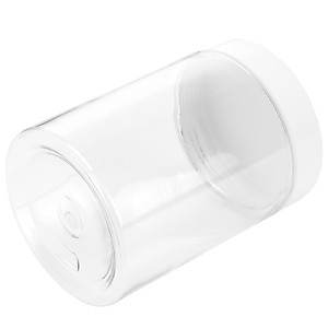 YUENPUN 30 PCS 10 OZ Slime Containers with White Lids, Wide Mouth Small Plastic Cosmetic Jars, Clear Plastic Slime Containers, Round Storage Jars for Lotion, Cream, Beauty Products