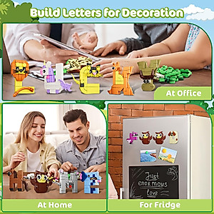 HOGOKIDS 26 Packs Party Favors for Kids - Animal Alphabet Building Set for Valentines Day | ABC Letters for Classroom Prizes Goodie Bag Fillers Stocking Stuffers Birthday Gifts for Boys Girls