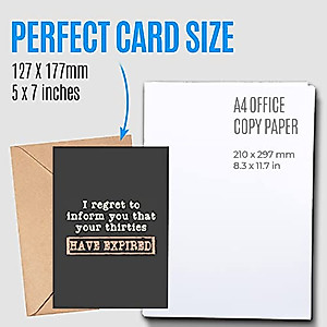 Funny 40th Birthday Card for men or women with envelope | Joke card for someone who is turning 40 years old | Original and unique present idea for him or her, family, friends or a co-worker.