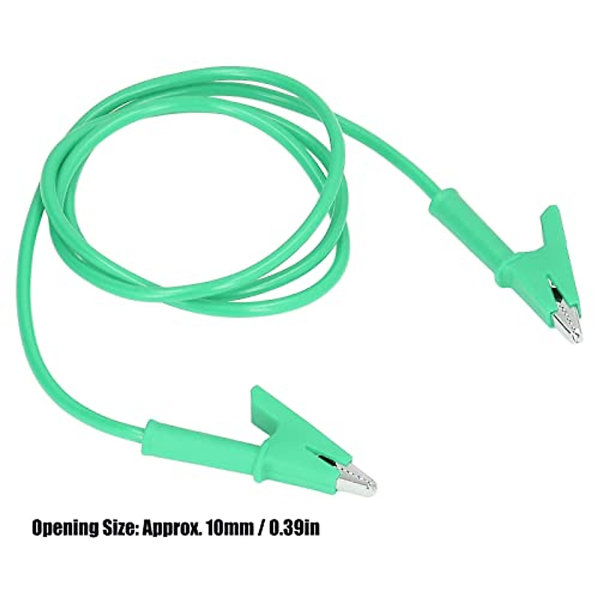 Clips Testing Cable, Dual Ended Crocodile Clip Test for Battery(green)