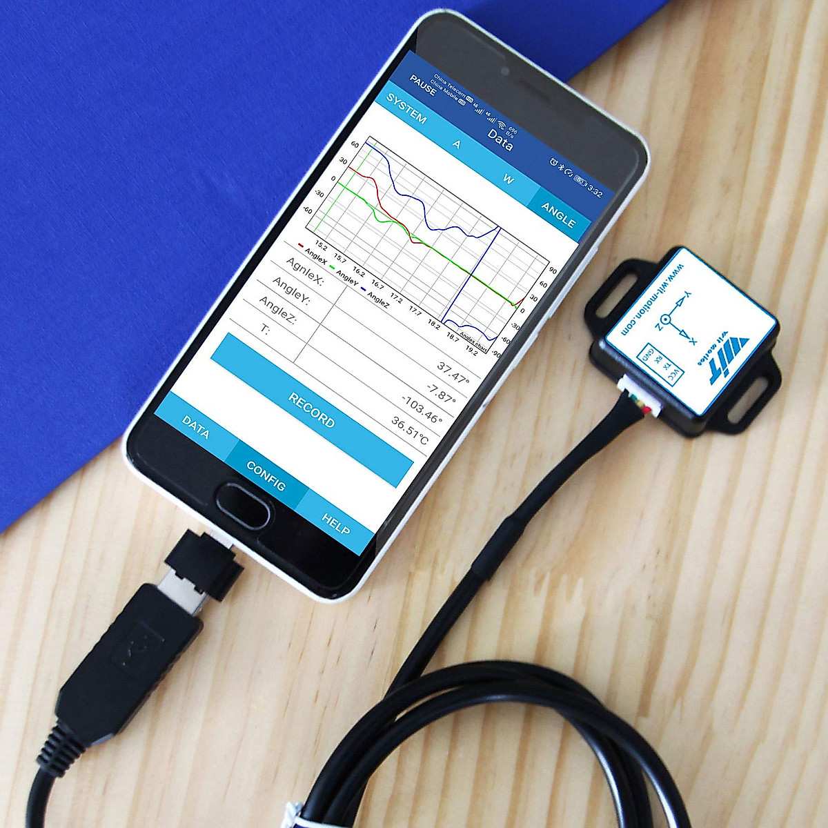 WitMotion WT61C-TTL High-Accuracy Accelerometer Sensor, 6-Axis Acceleration(+-16g)+Gyro+Angle (XY 0.05° Accuracy) with Kalman Filtering, MPU6050 AHRS IMU (Unaffected by Magnetic Field), for Arduino