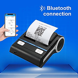 Bagana Thermal Receipt Printer Bluetooth Portable 80mm POS Printer for Small Business Compatible with Android and Windows