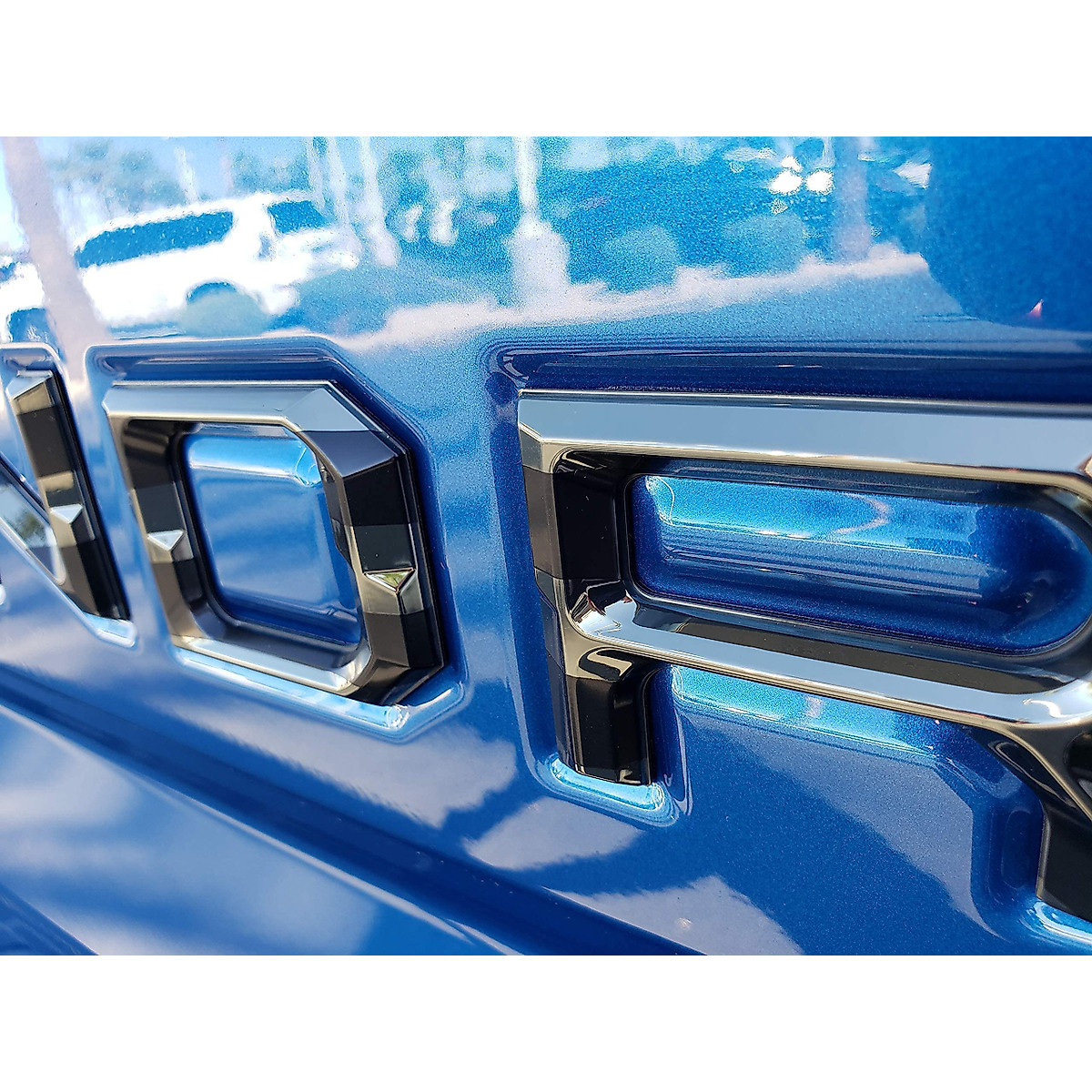 EyeCatcher Pro Series Tailgate Letter Inserts Fits 2014-2021 (Mono Black USA Flag)