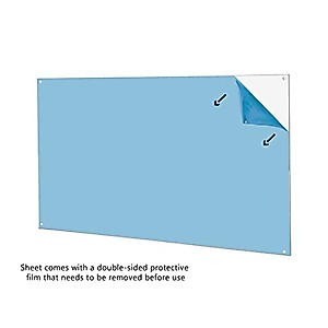 Marketing Holders Clear Cage Edge Liner 8" x 12" Pliable Pack of 8 Pet Rabbit & Guinea Pig cage Urine Guard Side Lining Less Mess Cage Sidng Sheets