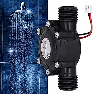 Mini Water Turbine Electric Generator, Hydro Power Converter Brushless Electricity Generator, 12V DC Output Hydroelectric Power Supply for Shower Light Outdoor Camping