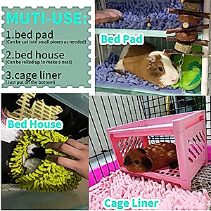 Oncpcare Small Animal Guinea Pig Bed House Pad Winter Warm Squirrel Hedgehog Rabbit Chinchilla Bed Mat Hamster Rat Cage Accessories