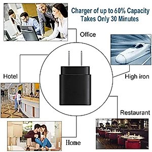 Samsung USB C Super Fast Charger 25W PD Type C Wall Plug Adapter Block Compatible with Samsung Galaxy S21 S20 Ultra 5G Note10 20 Plus, iPhone 12 Mini Pro Max 11 XS XR X 8 Plus and More(3 Pack)