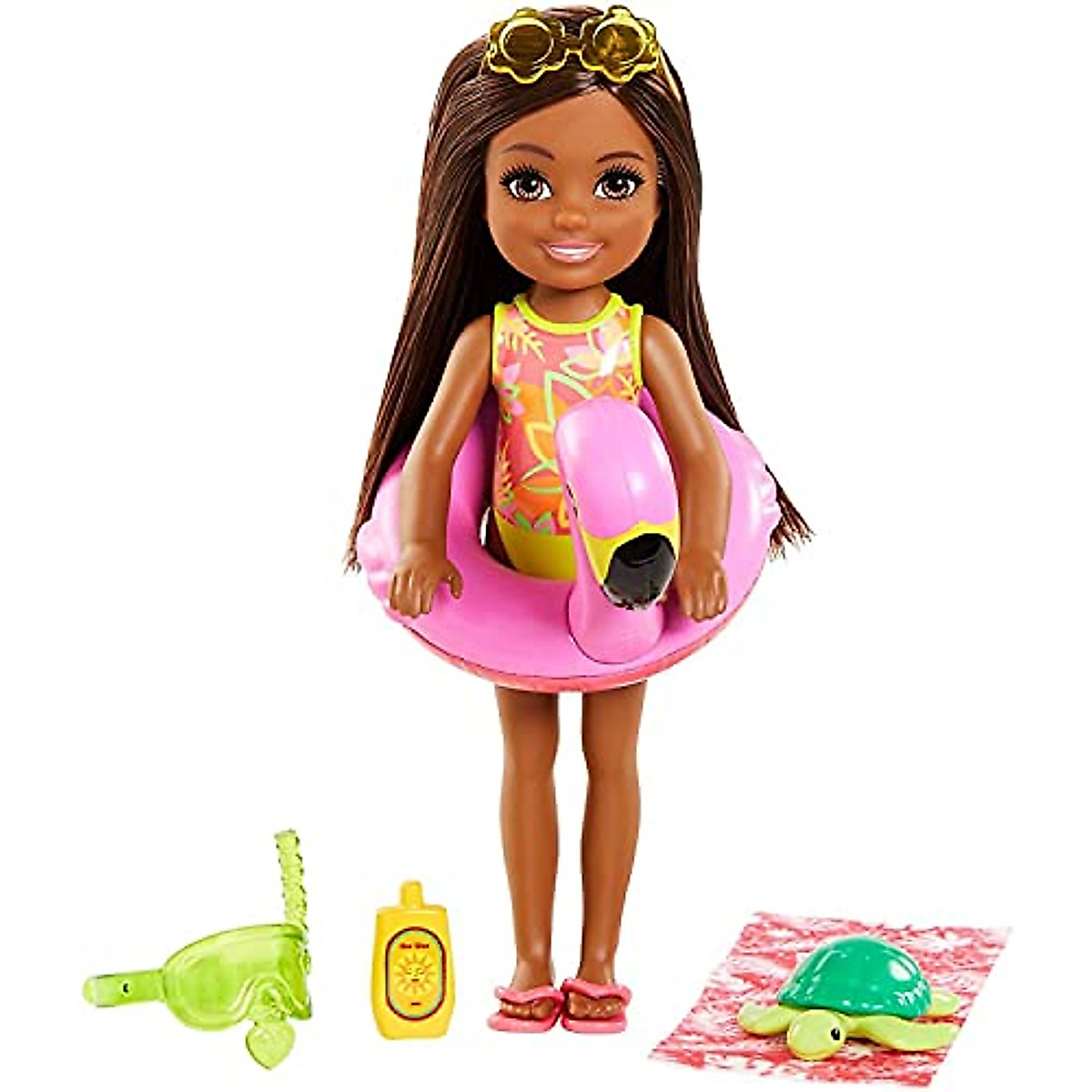 Barbie and Chelsea The Lost Birthday Playset with Chelsea Doll (Brunette, 6-in), Jungle Pet, Floatie and Accessories, Gift for 3 to 7 Year Olds