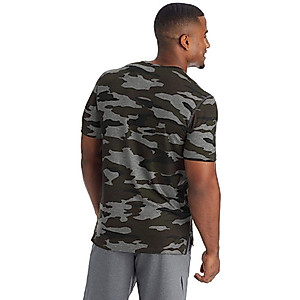 C9 Champion Men's Modern Training Tee, Excursion Camo/Ebony, XL