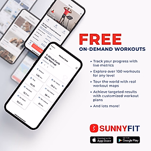 Sunny Health & Fitness Premium Magnetic Rowing Machine Interactive Rower with Optional Exclusive SunnyFit® App and Smart Bluetooth Connectivity - ‎SF-RW5941SMART