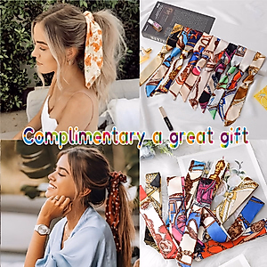 Sodfey Long Brown Mixed Blonde Wavy Wig for Women Middle Part Curly Wavy Wig Natural Looking Heat Resistant Fiber Synthetic Wig for Daily Party Use (26in, R2/6/26)