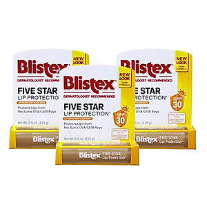 Blistex 5 Star Lip Protct Size .15oz, 3 pack