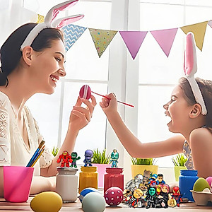 Superhero Kids Birthday Cake Decor Mini Character Toy Set,18/24 Pcs Action Hero Figurines for Cupcake and Easter Egg Decoration (24)