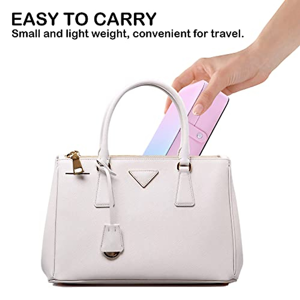 Kendal Travel Jewelry Box, Small Portable Jewelry Organizer Mini Jewelry Case for Women, Earing Organizer, Leather Portable Jewelry Storage Boxes for Rings Earrings Necklaces Bracelets (Gradient)