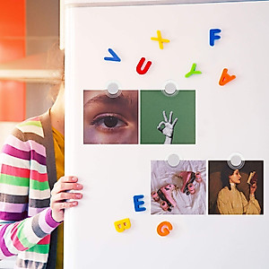 45 Pieces Round Whiteboard Magnets Dry Board Refrigerator Magnets Mini Fridge Magnet Teacher Supplies for Home Schools Offices (5 Colors,3 cm) (Clear,3 cm)