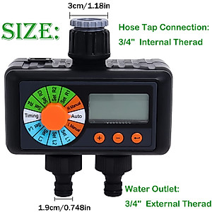 100ft/30M Drip Irrigation Kit 154PCS DIY Automatic Garden Irrigation System with 2 Outlet Water Sprinkler Timer for Garden,Greenhouse 1/4" Tubing Hose Adjustable Nozzles Micro Drip Set