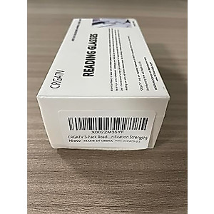 CRGATV 3-Pack Reading Glasses for Men Blue Light Blocking Metal Full Wide Frame Computer Readers Anti UV/Eye Strain/Glare (+2.5 Magnification Strength)