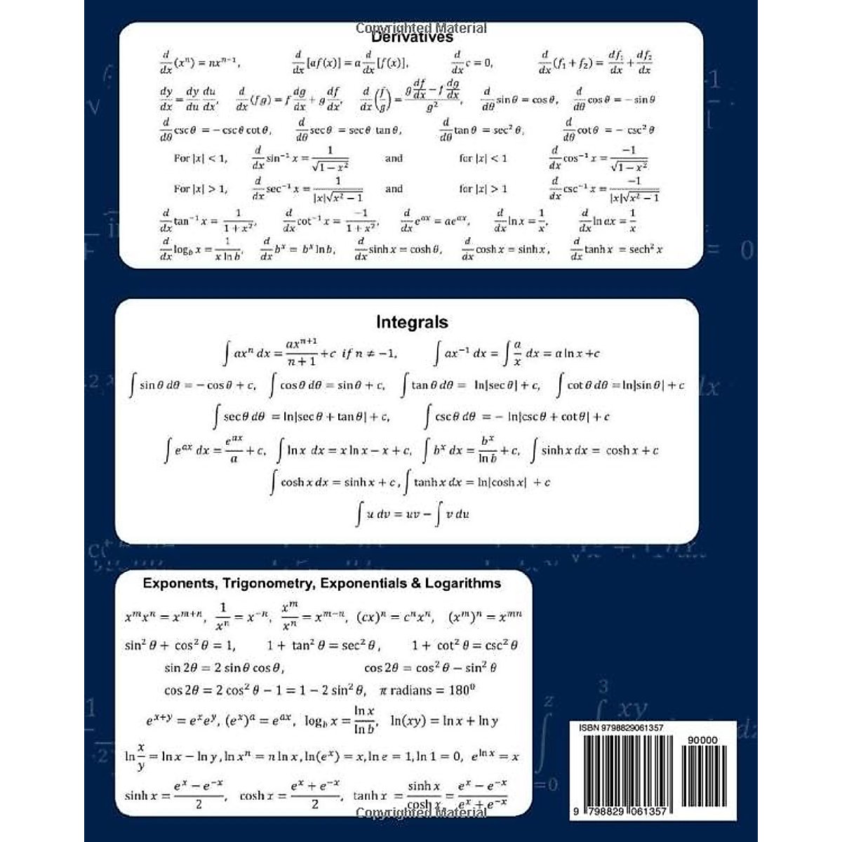 Calculus: Essential Skills Practice Workbook with Full Solutions - Derivatives, Limits and Integrals 2022 Edition