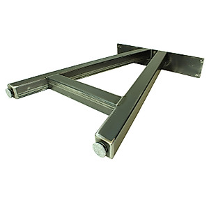Metal Table Legs - A Frame Style - Distressed Steel Finish