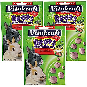 Vitakraft Wild Berry Drops for Rabbits - 3 Pack
