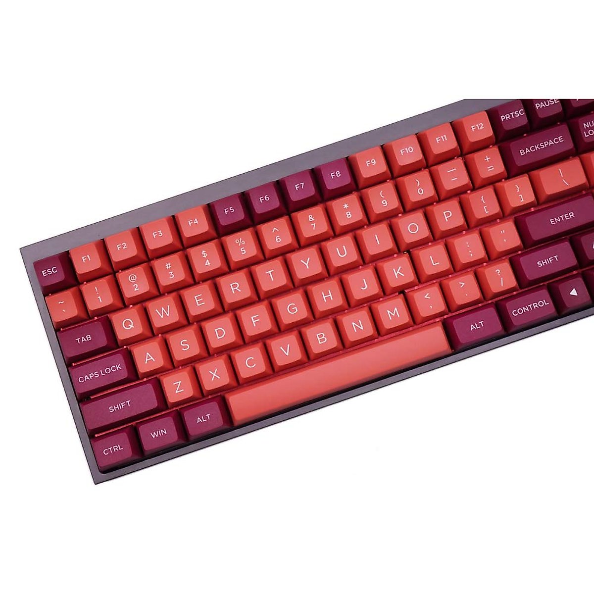 ONECAP Orange 166 Keys OSA PBT Double Shot Keycap for Cherry MX Switch keycaps for Wired USB Mechanical Gaming Keyboard