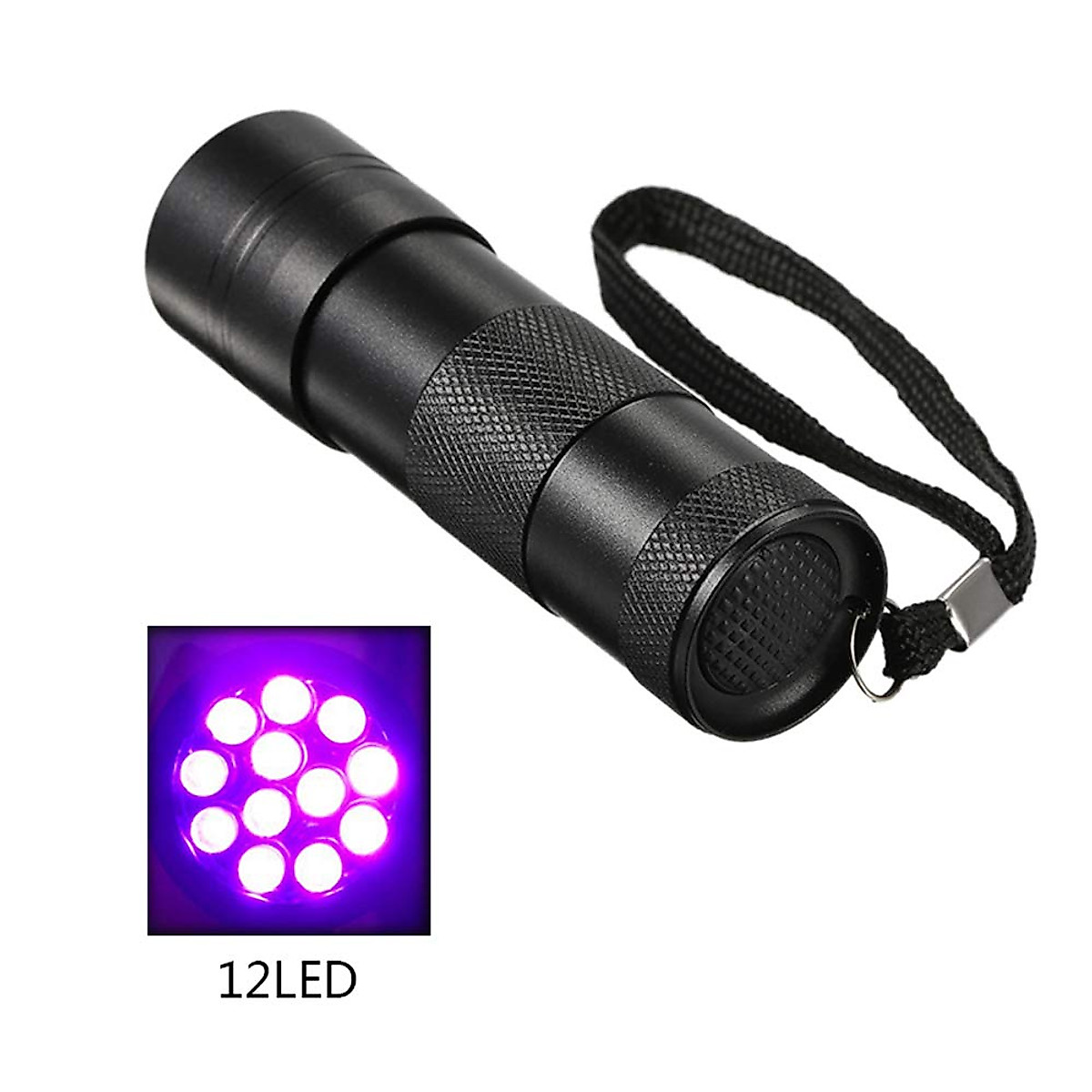 Optimal Shop 6 Pack UV Blacklight 12 LED Flashlight Torch Light Outdoors Etc(6 Pack 12 LED)