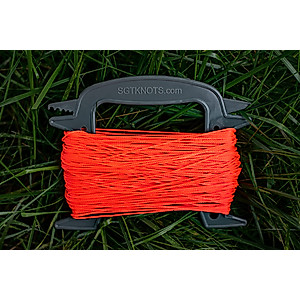 SGT KNOTS Rope Winder - Lightweight and Easy to Use Chord Storage Device for Paracord, Twine, Mason Line & Other (6" - 10 Pack, Gray)