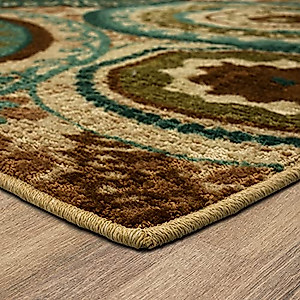 Mohawk Home Forest Suzani Area Rugs, 2 ft x 5 ft, Multi Color