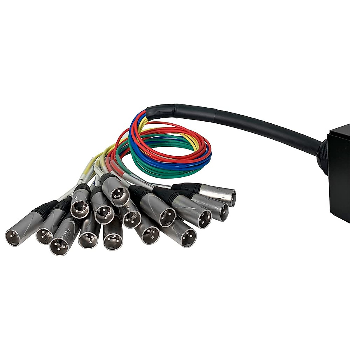 Seismic Audio - SARMSS-16x310-16 Channel XLR TRS Combo Splitter Snake Cable - 3' and 10' XLR Trunks