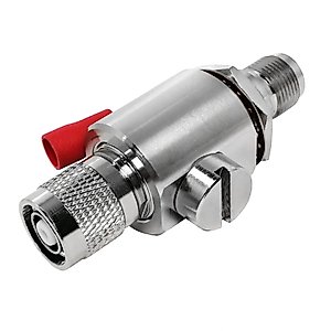 Lightning Protector RP TNC Male to Female DC-6GHZ Square 90V Gas Tube Discharge Surge Arrester