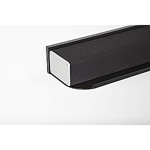EZ-Hang by HANGMAN No Stud Premium Sound bar Shelf, 38", Black Powder Coat