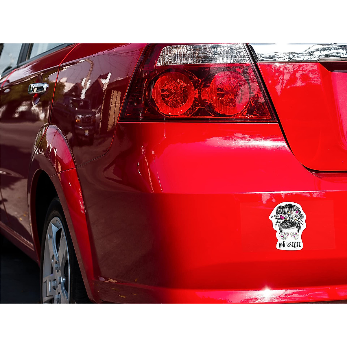 Nurse Life Sticker Nurselife Stickers #Nurselife Vinyl Decal Bumper Sticker Stethoscope Accessories Medical Decals Doctor Scrub Phlebotomist EMS Healthcare Sticker Inspirational Dispatcher CS369-2PK