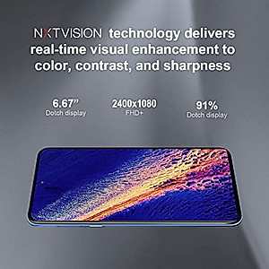 TCL 20S Unlocked Cell Phone with 6.67” Dotch FHD+ Display, Android 11 Smartphone 64MP Quad Rear Camera System, 4GB+128GB, 5000mAh Big Battery with Fast Charging, Milky Way Black