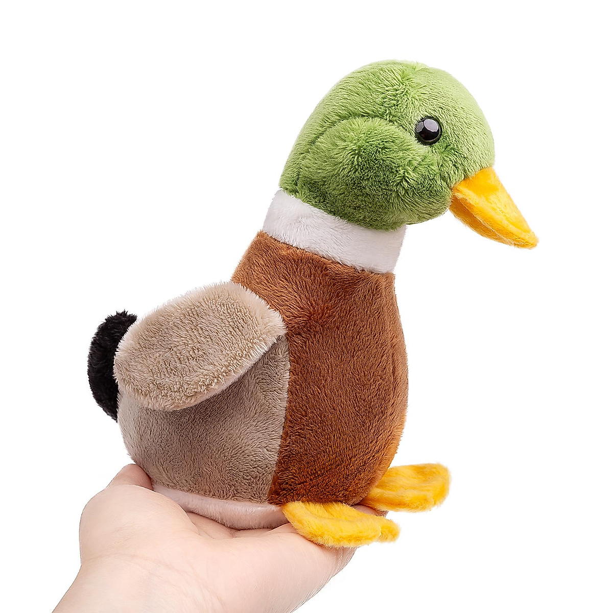 ZHONGXIN Mallard Duck Plush Toy - Soft, Cute Green Duck Plushie Home Decoration, 5.6' Unique Gift Collection for Kids