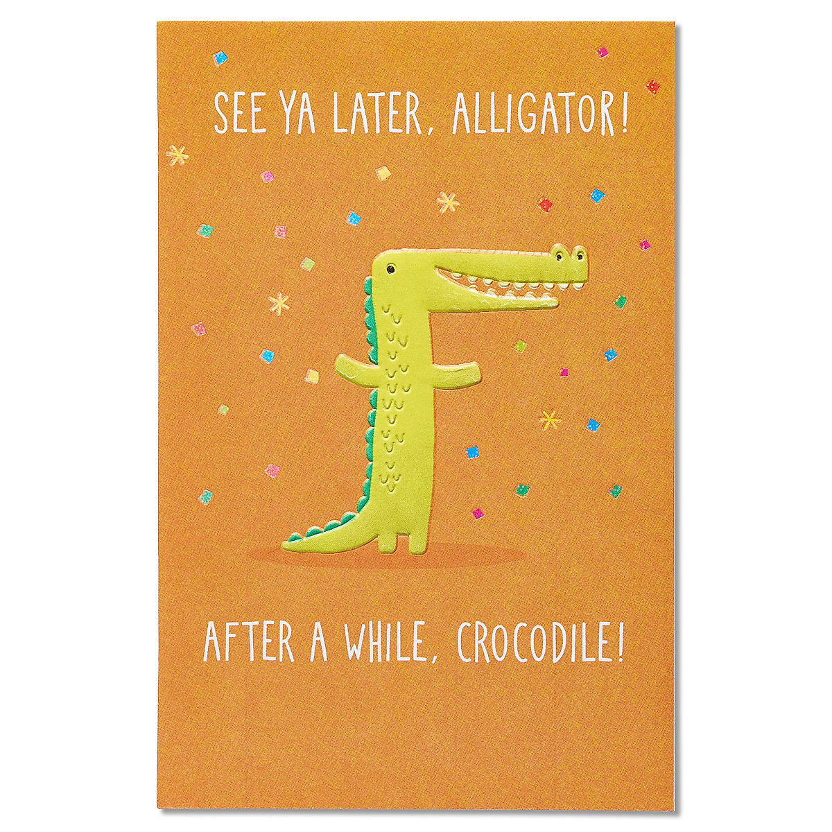 American Greetings Goodbye Card (See Ya Later Alligator)